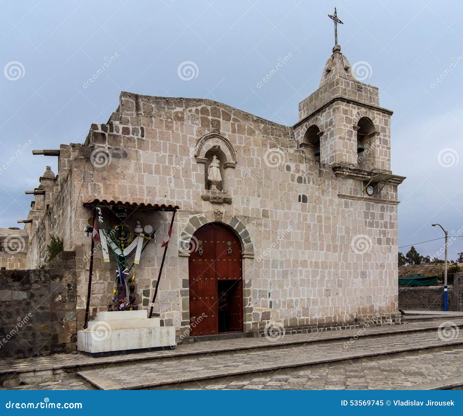 Village Church in the Mountains of Peru Stock Image - Image of south ...