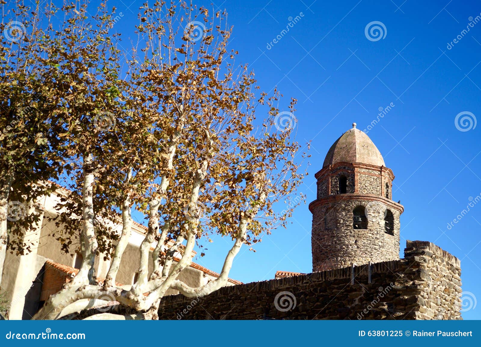 Village of Collioure stock image. Image of landmark, collioure - 63801225