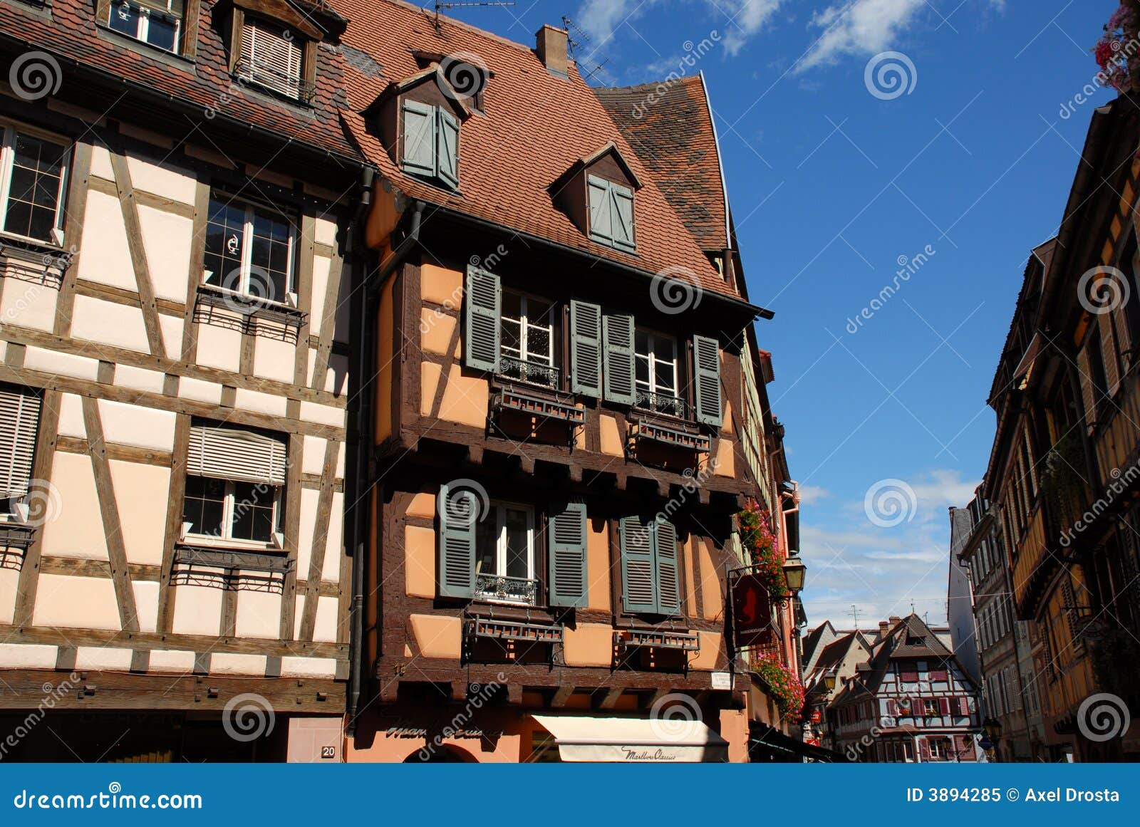 Village of Colmar, France stock image. Image of germanic - 3894285