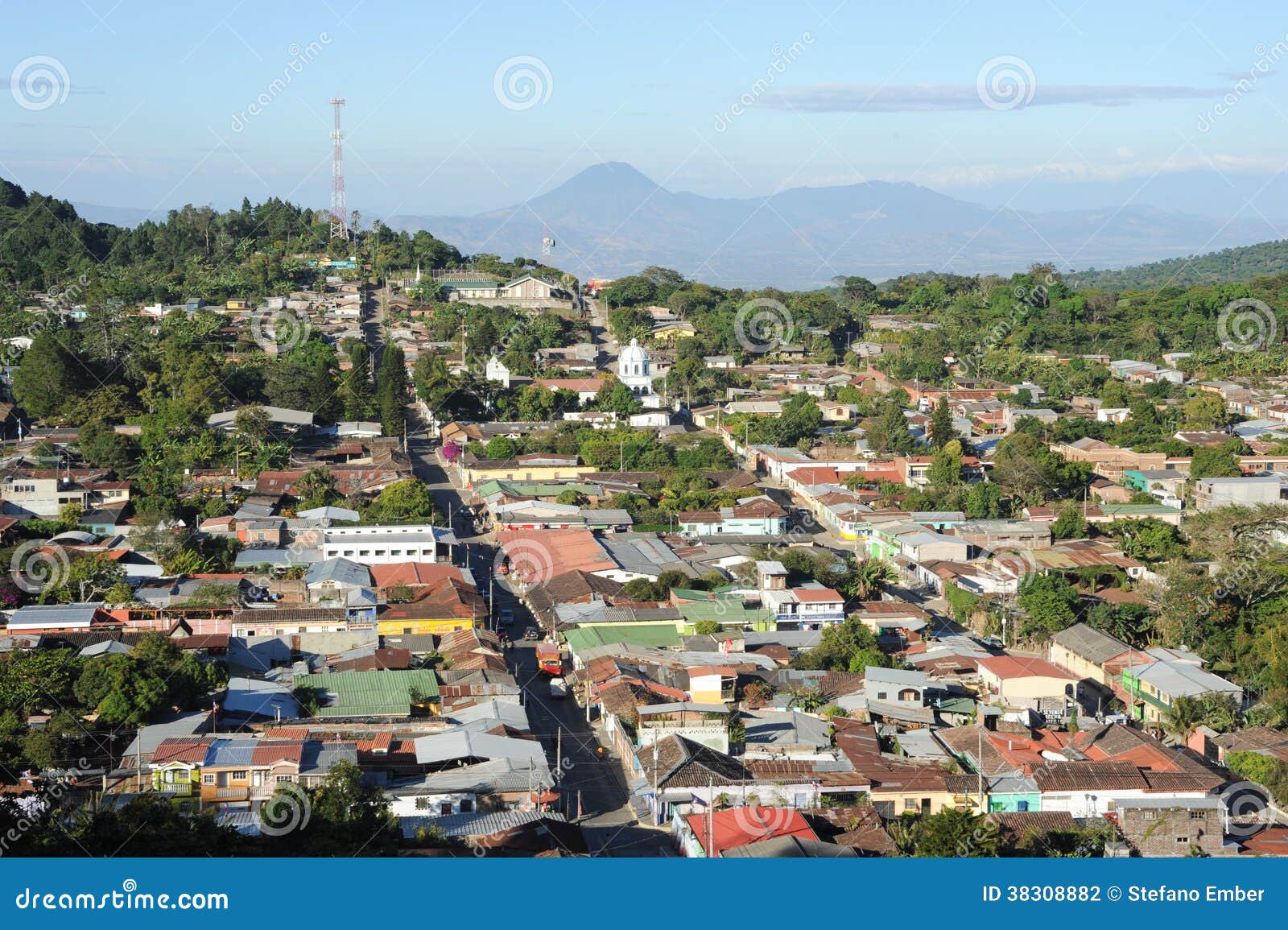 The Village of Conception De Ataco on El Salvador Stock Photo - Image ...