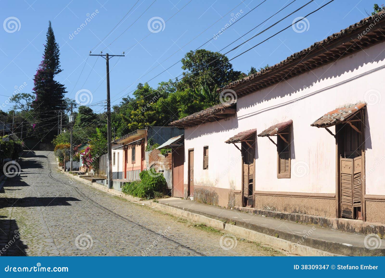 The Village of Conception De Ataco on El Salvador Stock Image - Image ...