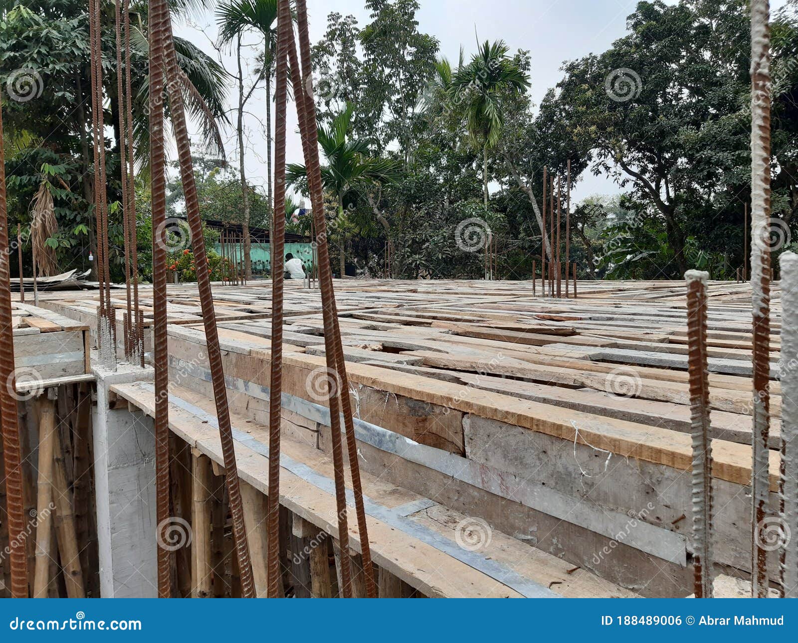 Village Construction Rooftop Level Stock Photo - Image of clothing ...