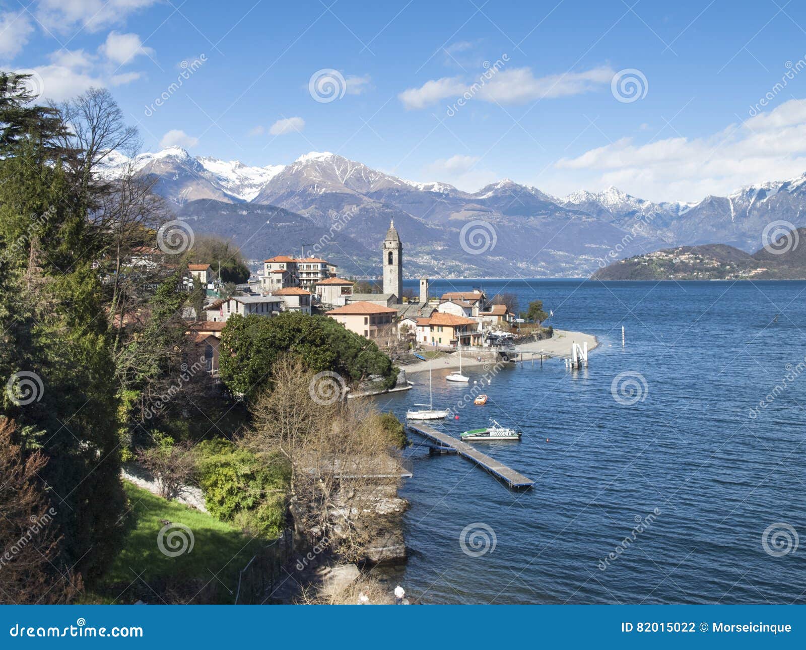 Village of Cremia stock photo. Image of lombardy, lake - 82015022