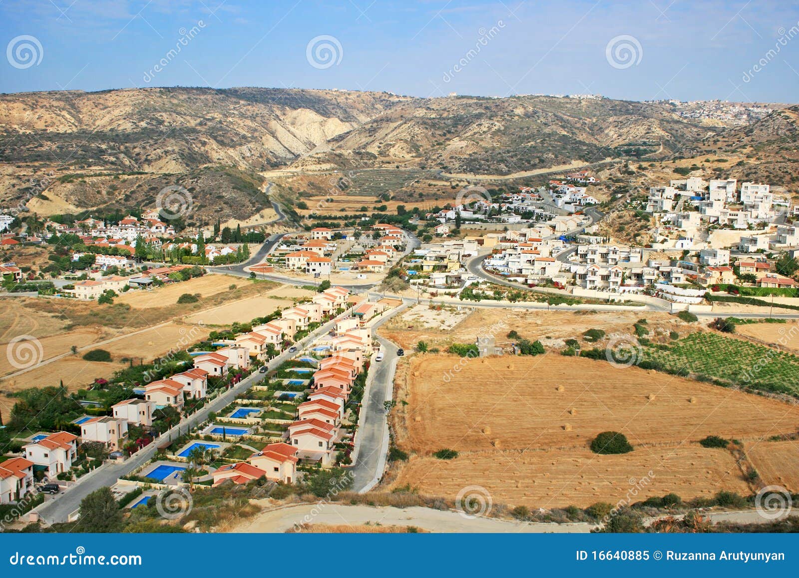 Village in Cyprus stock image. Image of vacations, islands - 16640885