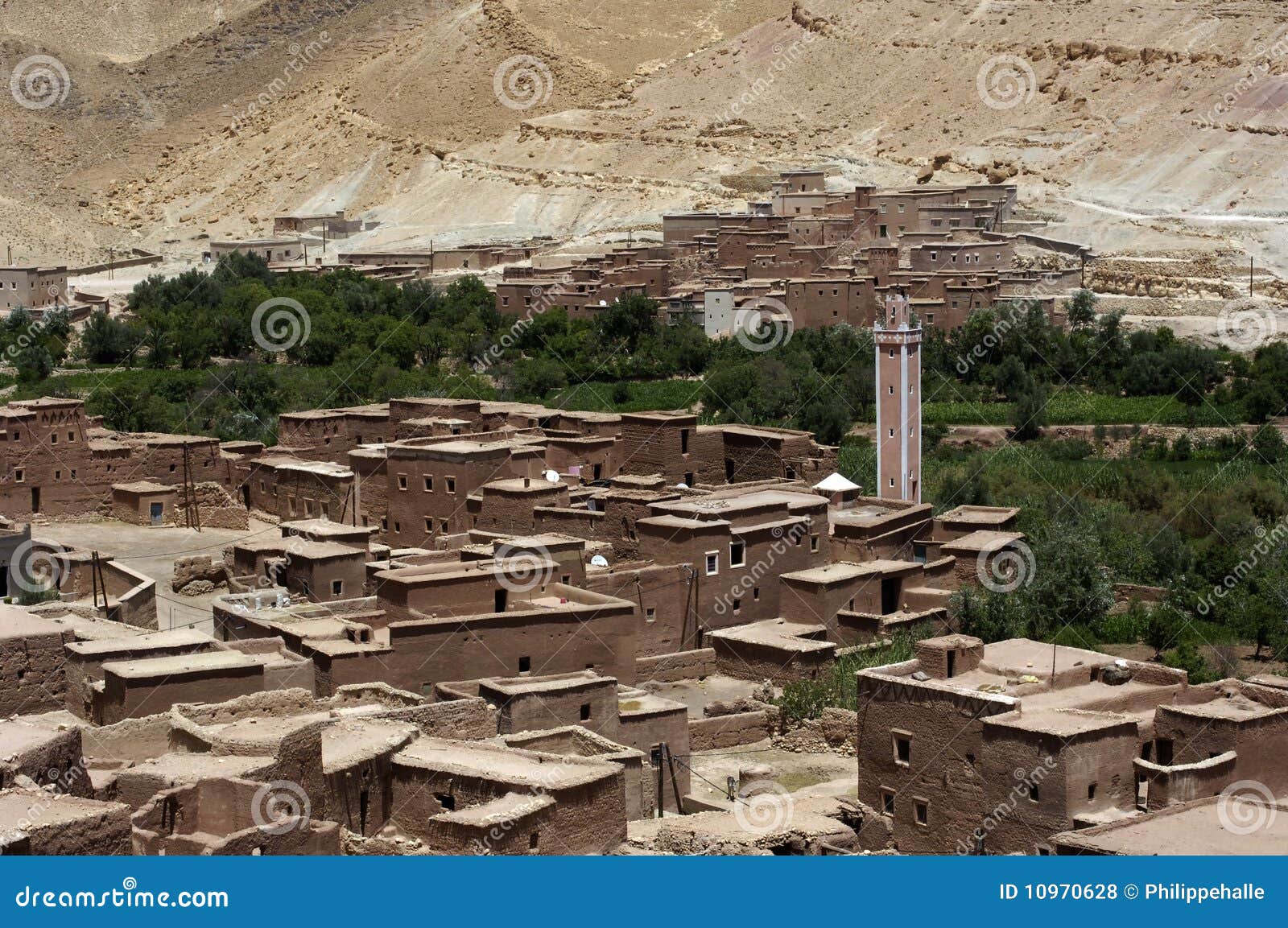 Village in the desert stock photo. Image of africa, warm - 10970628