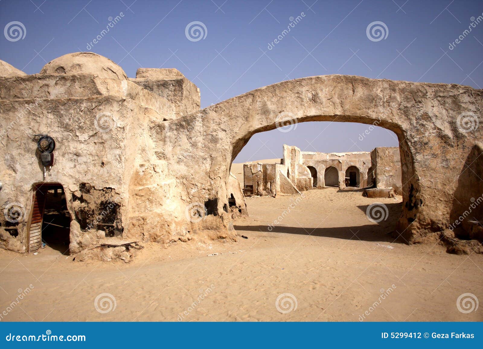 Village in desert stock photo. Image of sahara, oasis - 5299412