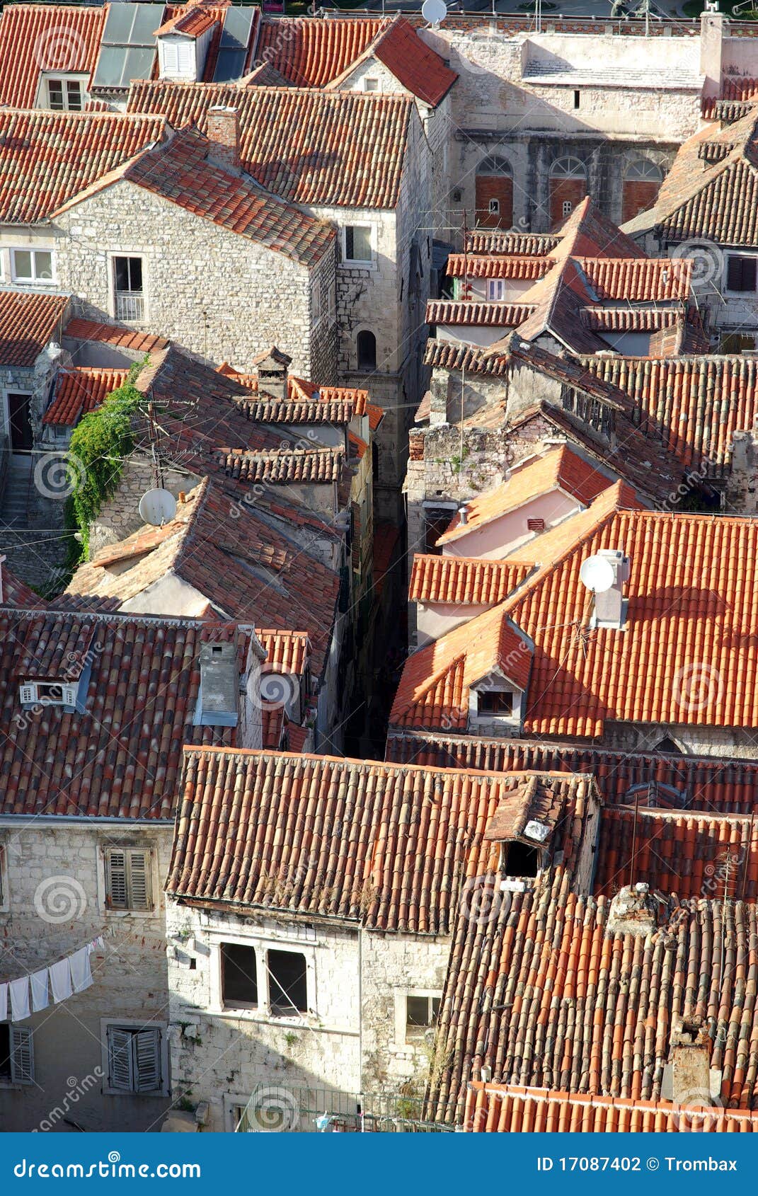 Village Detailed Aerial View Stock Photo - Image of houses ...