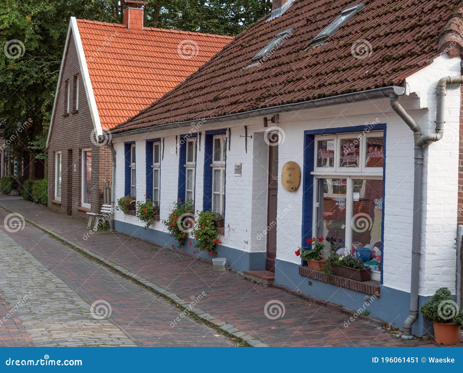 The Village of Dornum with the Small Castle Editorial Photo - Image of ...