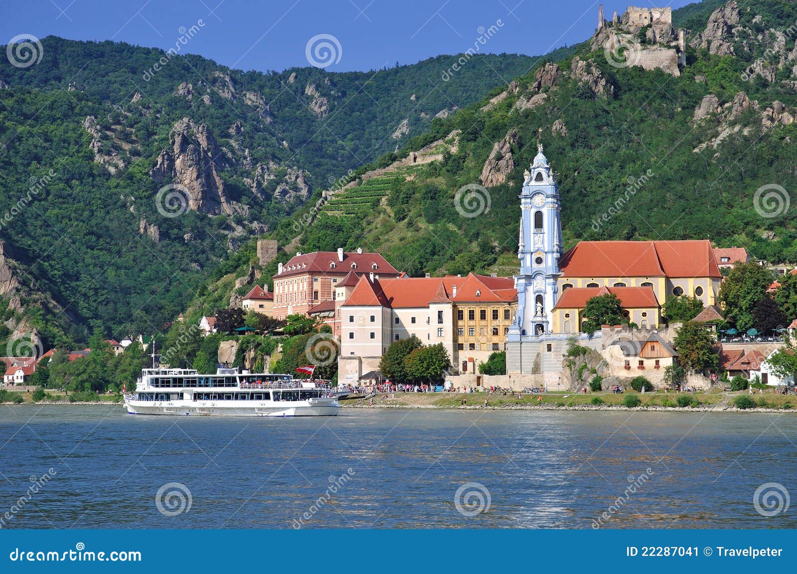 The village of duernstein stock image. Image of region - 22287041