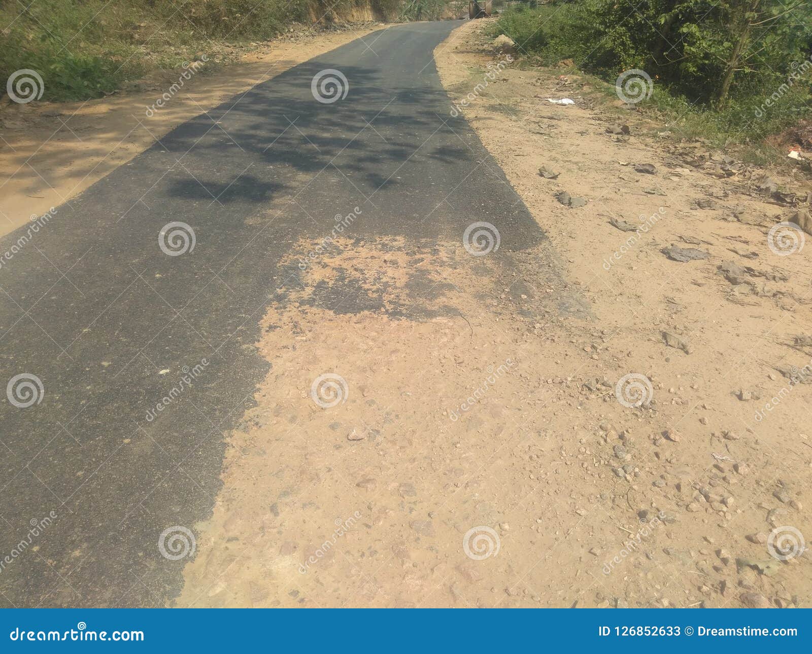 Bad road conditions stock image. Image of road, conditions - 126852633