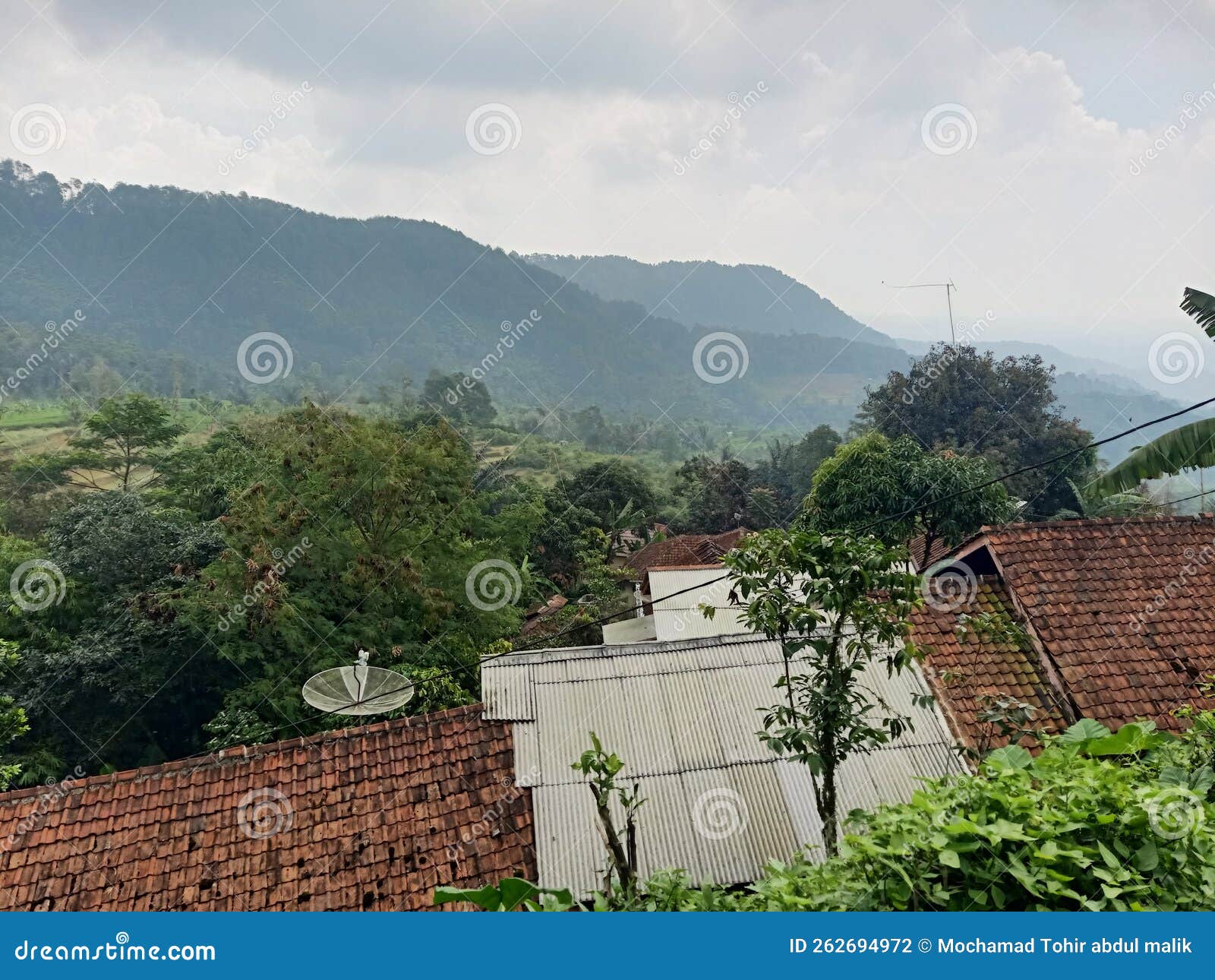 A Village at the Foot of the Mountains in Subang, West Java, Indonesia ...