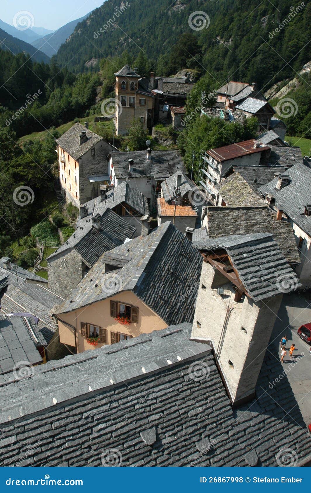 The village of Fusio stock photo. Image of tower, scenic - 26867998