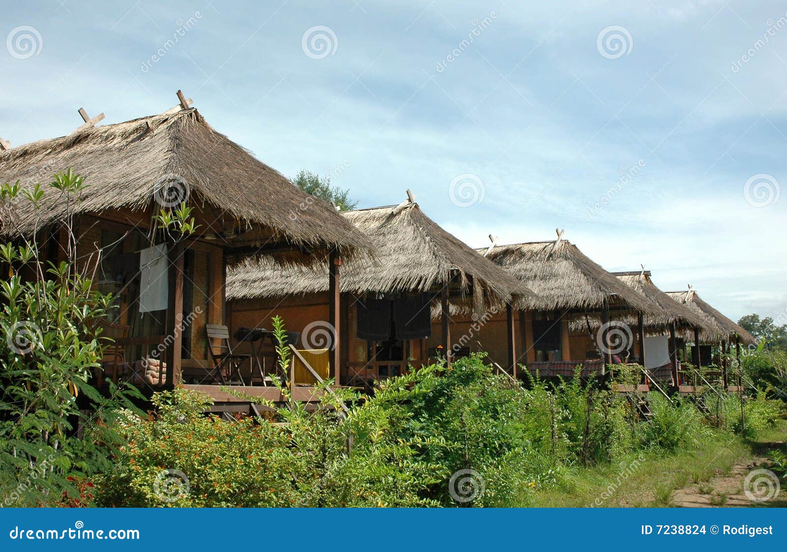 Village Garden Hut stock photo. Image of healthy, architecture - 7238824