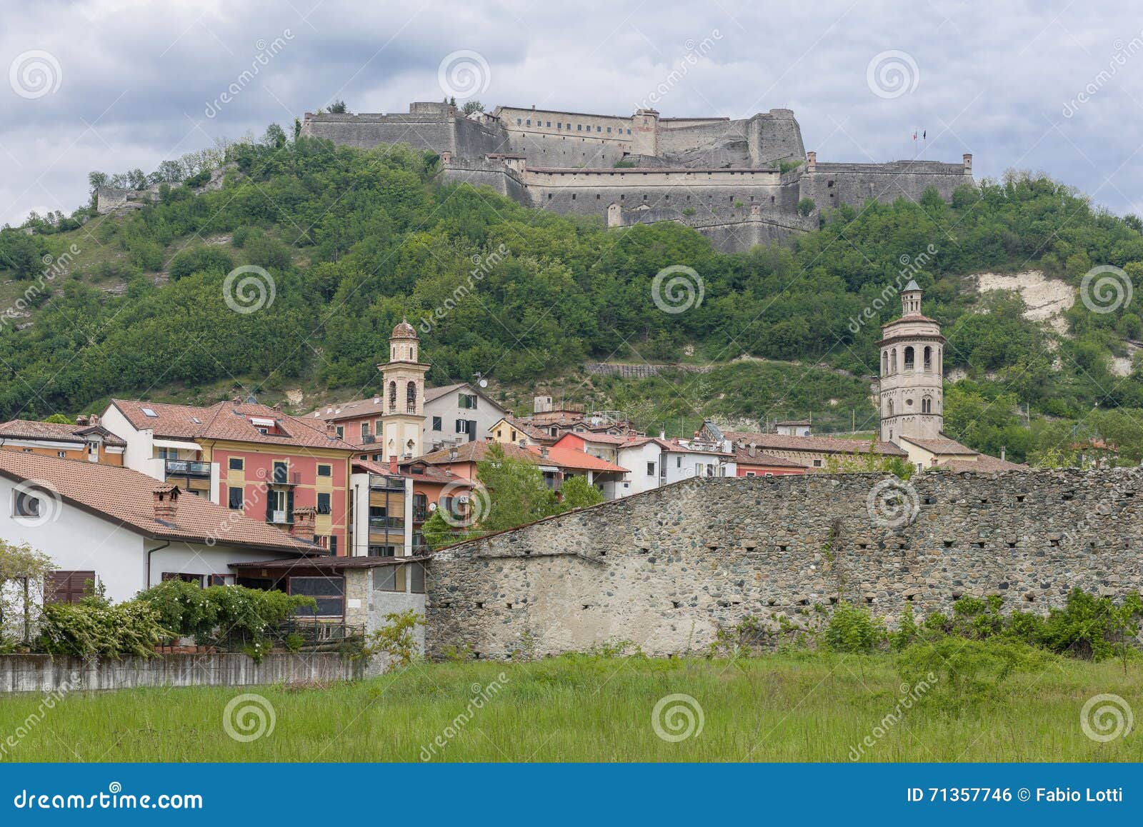 The village of Gavi stock photo. Image of fortification - 71357746
