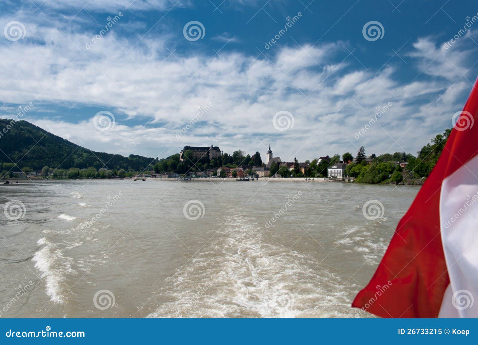 Village Grein Danube Austrian Flag Stock Photos - Free & Royalty-Free ...