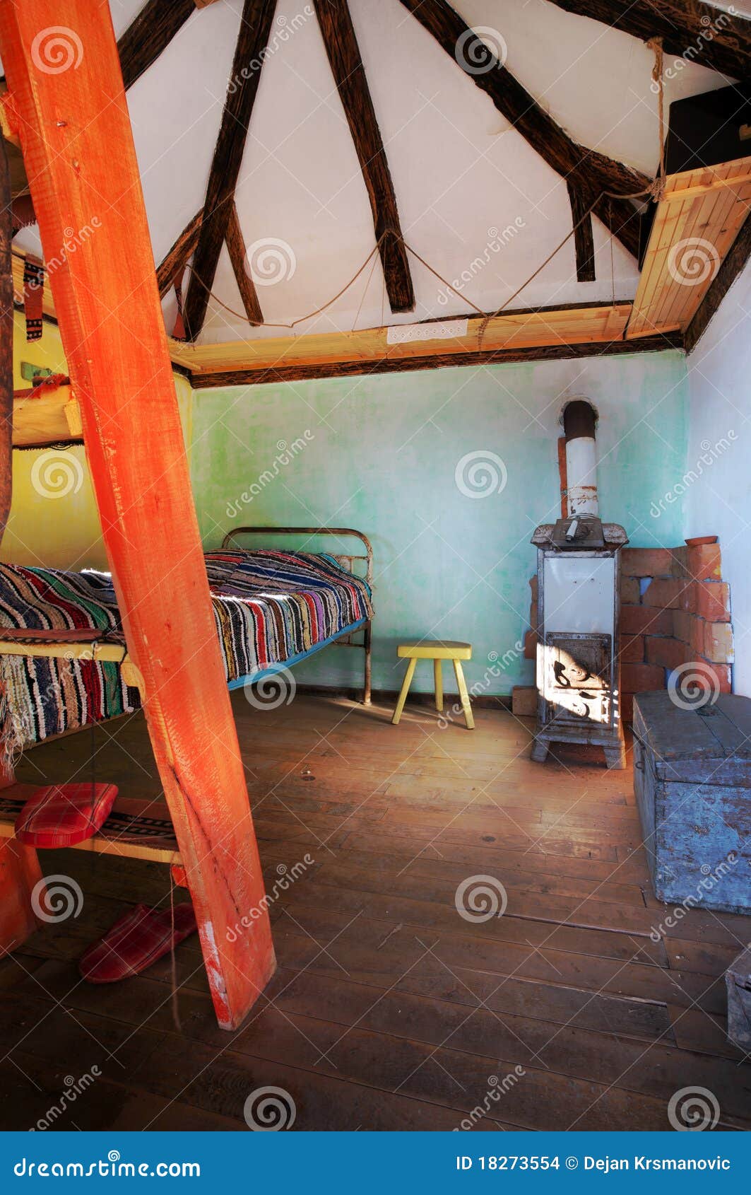 Village house stock photo. Image of comfortable, bedroom - 18273554