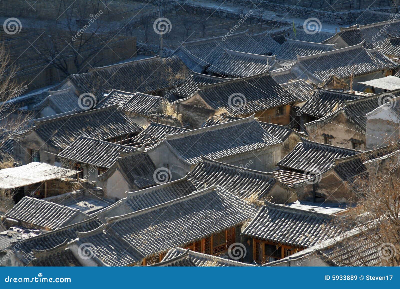 Village House of North China Stock Image - Image of houses, mountain ...