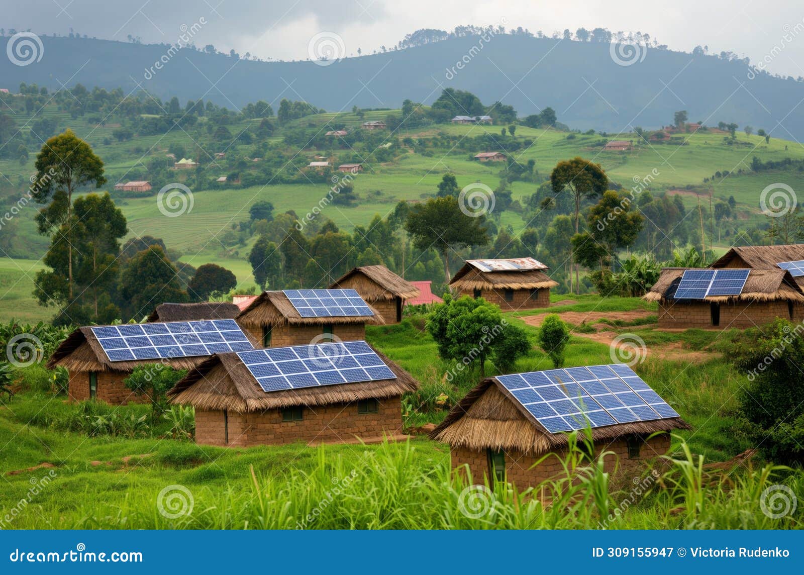 Village Houses with Solar Panels Stock Image - Image of panel ... Village Houses with Solar Panels Stock Image - Image of panel ...