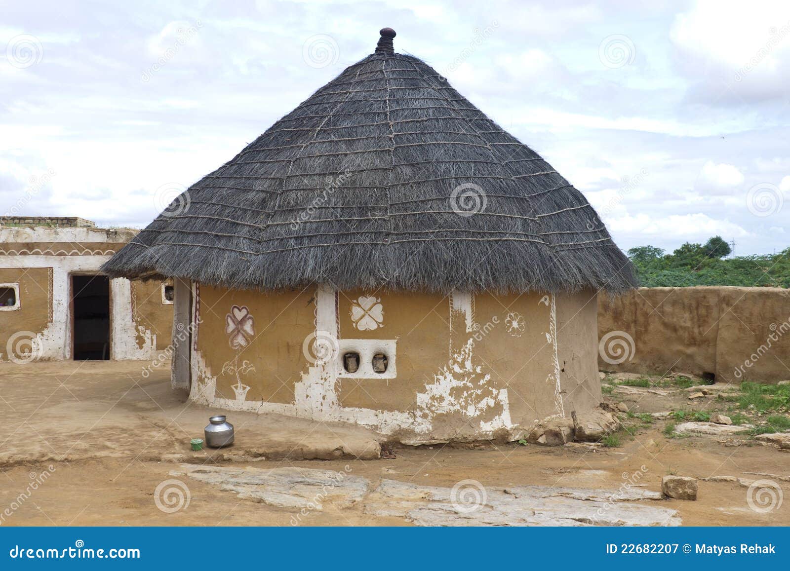 Village hut stock image. Image of silkroad, arid, comunity - 22682207