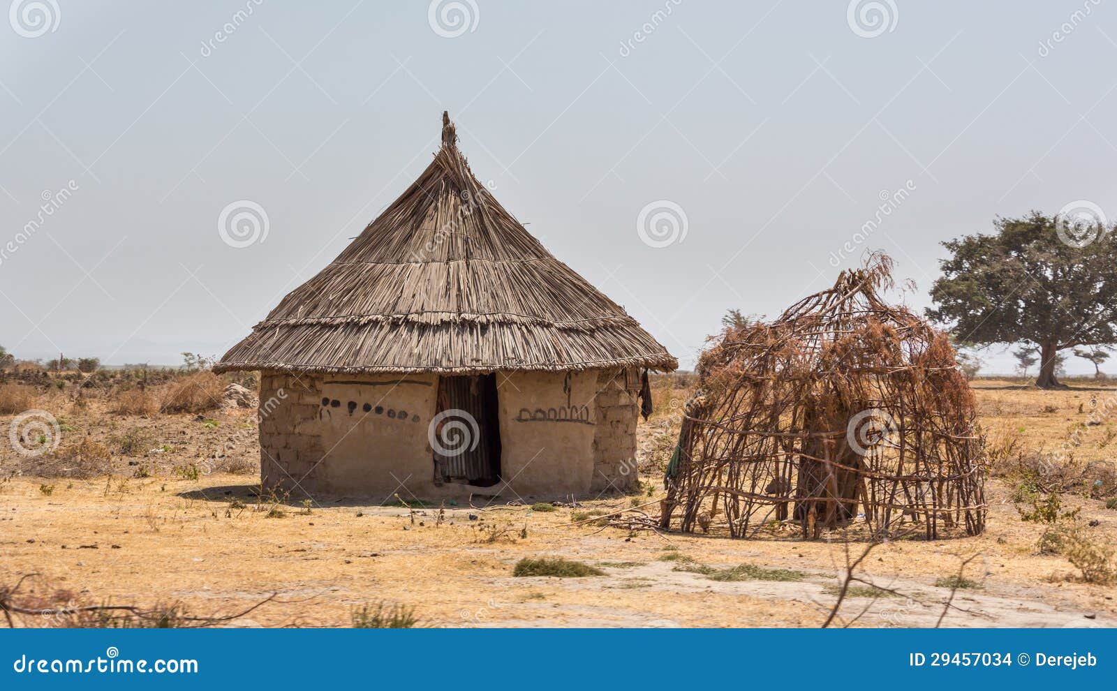Village hut stock photo. Image of roofed, architecture - 29457034