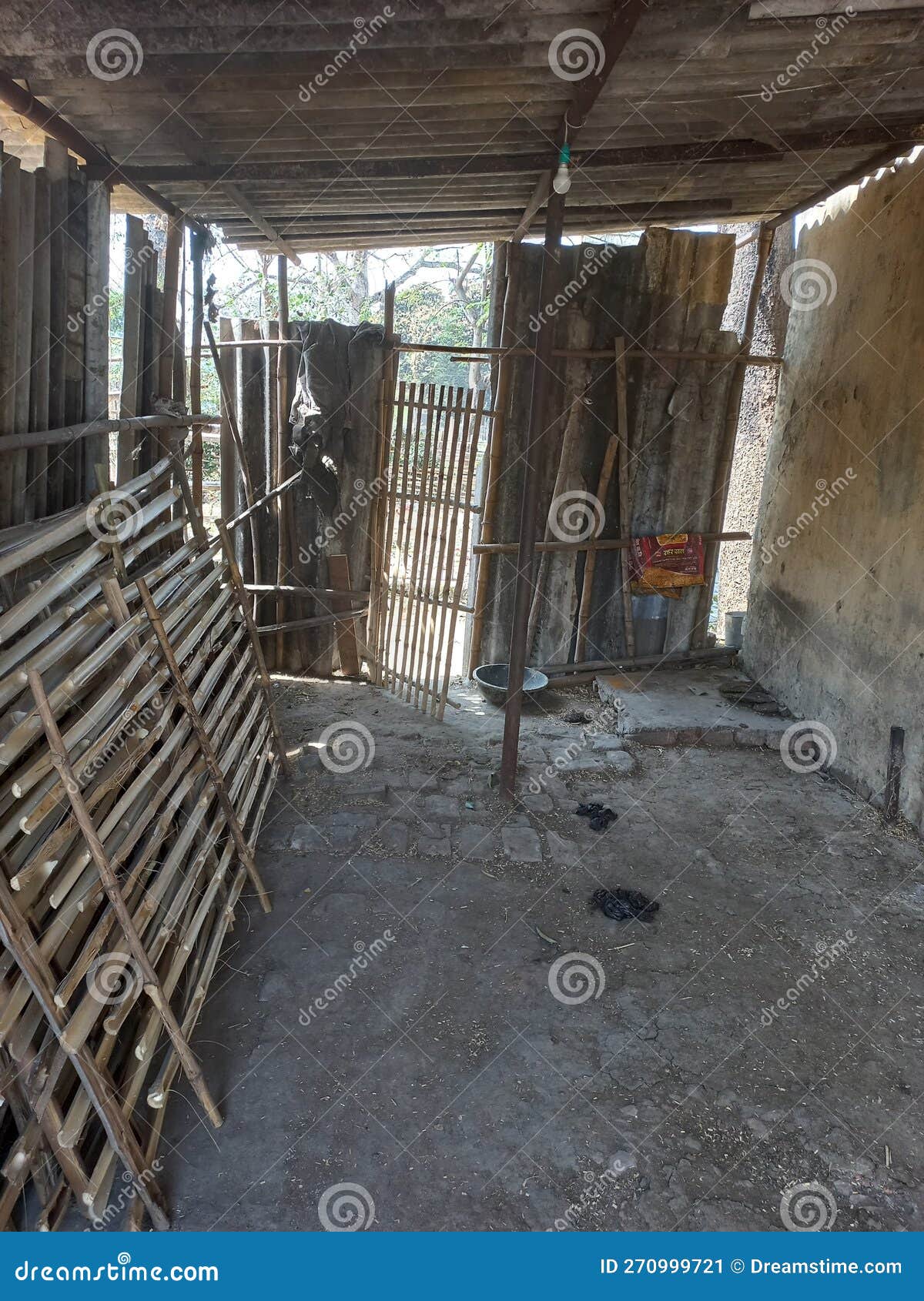 Village hut poor people stock image. Image of industry - 270999721