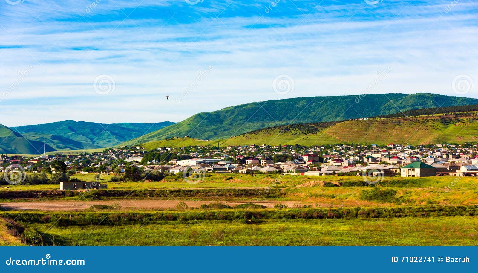 Village landscape stock image. Image of urban, nature - 71022741