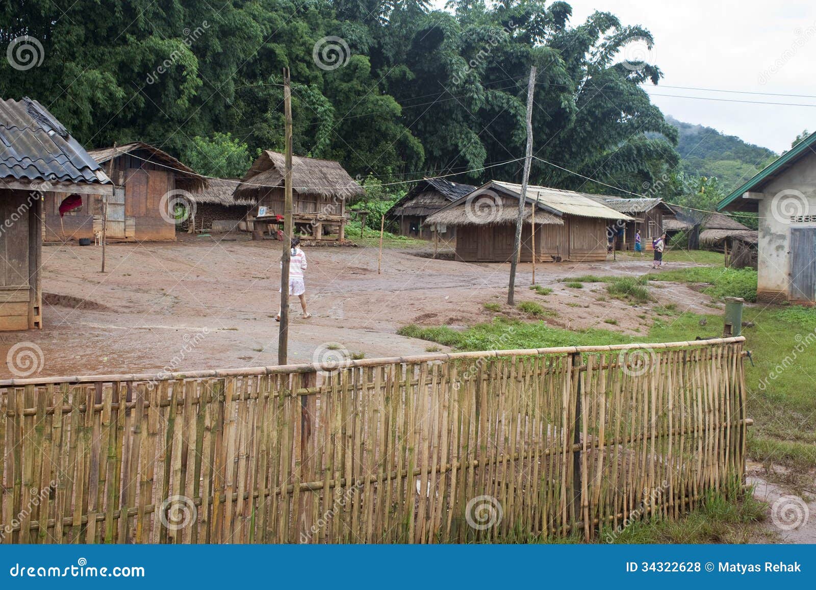 Village in Laos stock photo. Image of indochina, tradition - 34322628
