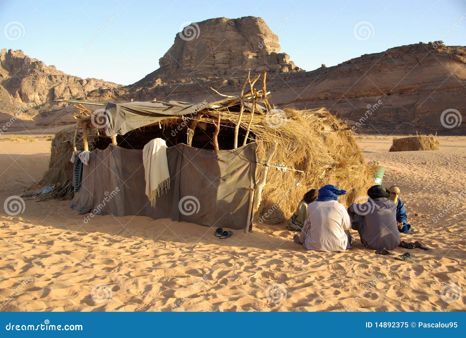 Village in Libyan desert stock image. Image of wilderness - 14892375