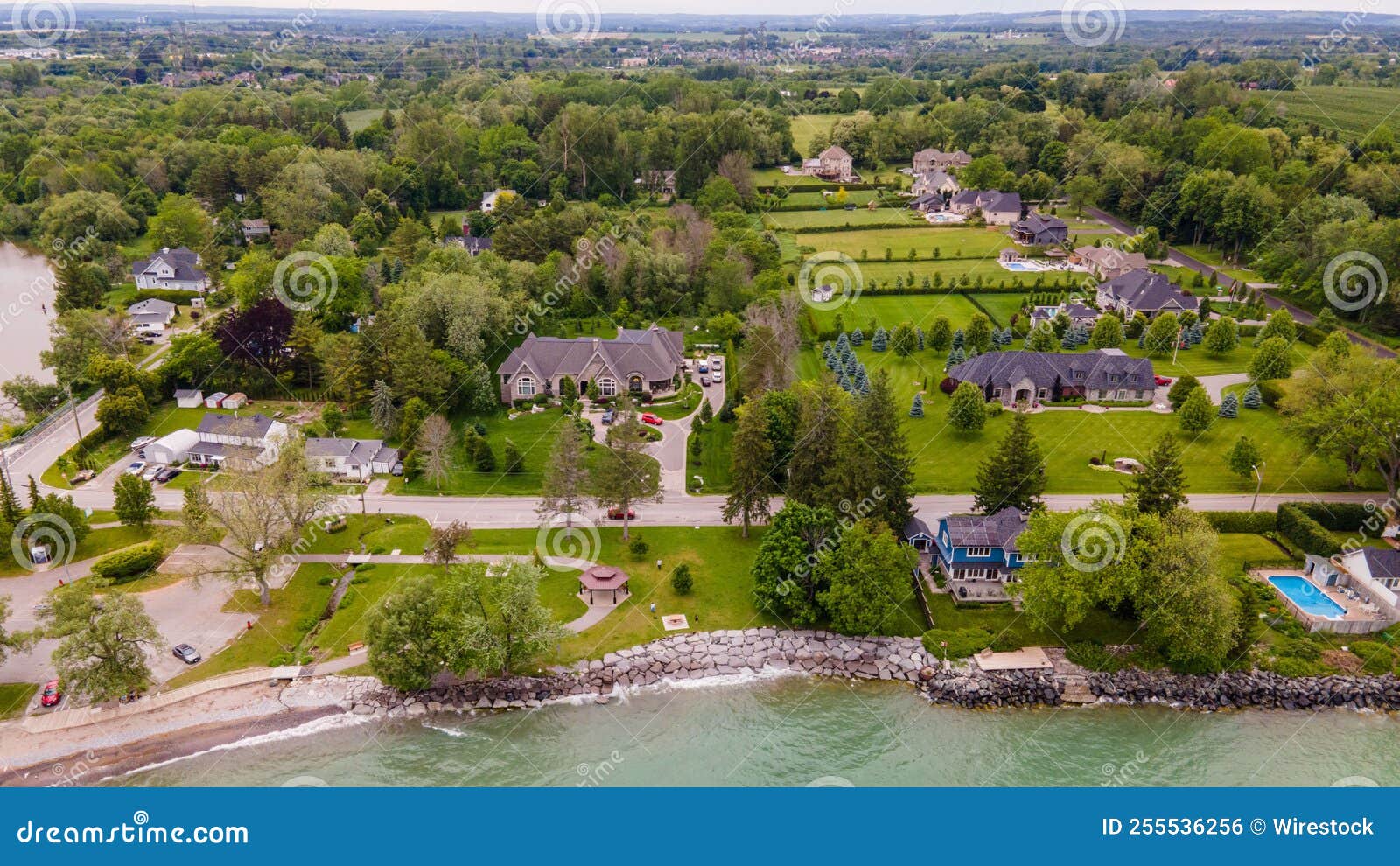 Village with Lots of Trees and Grasses Stock Photo - Image of grass ...