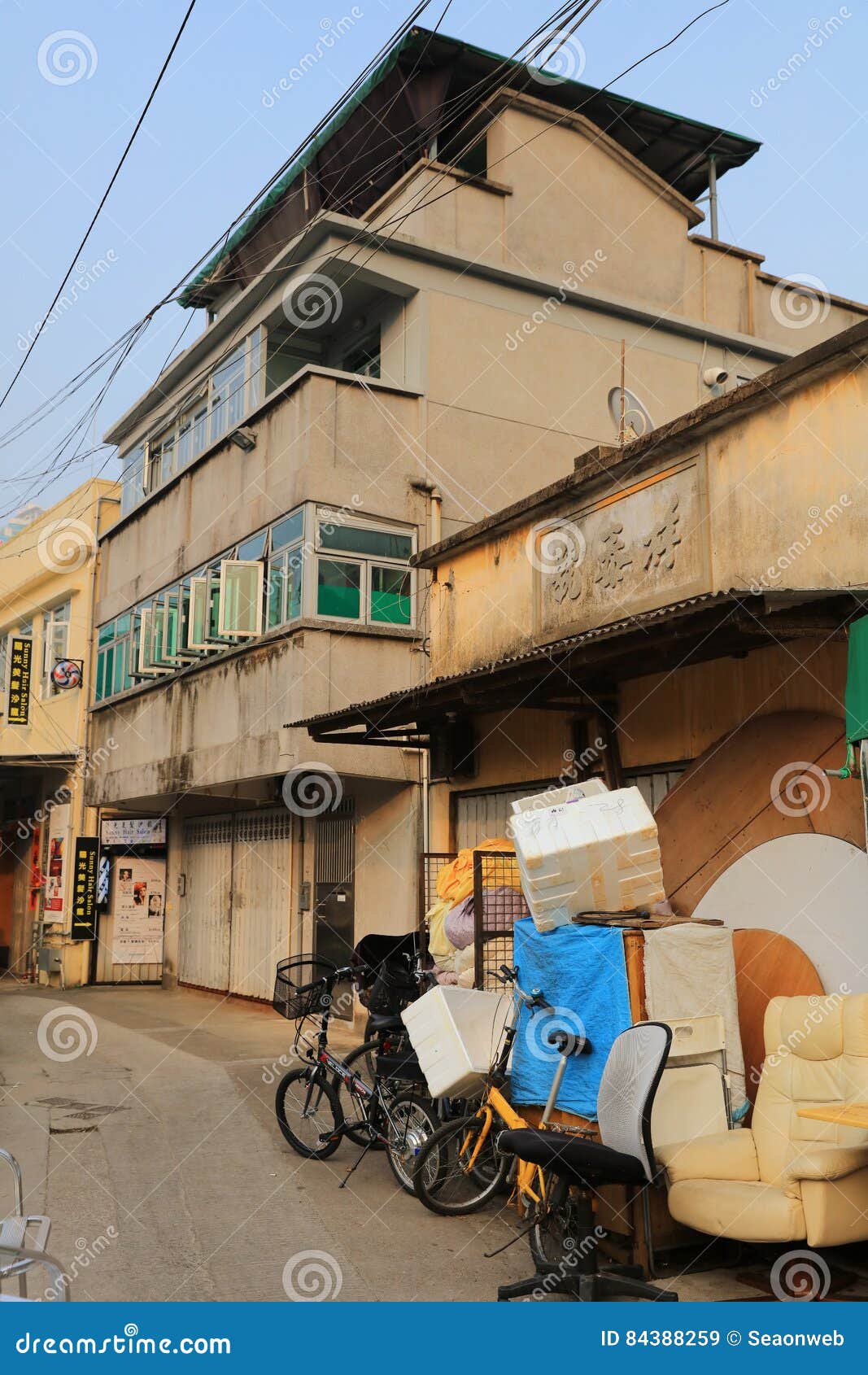 The Village of Ma Wan Chung Editorial Stock Image - Image of island ...
