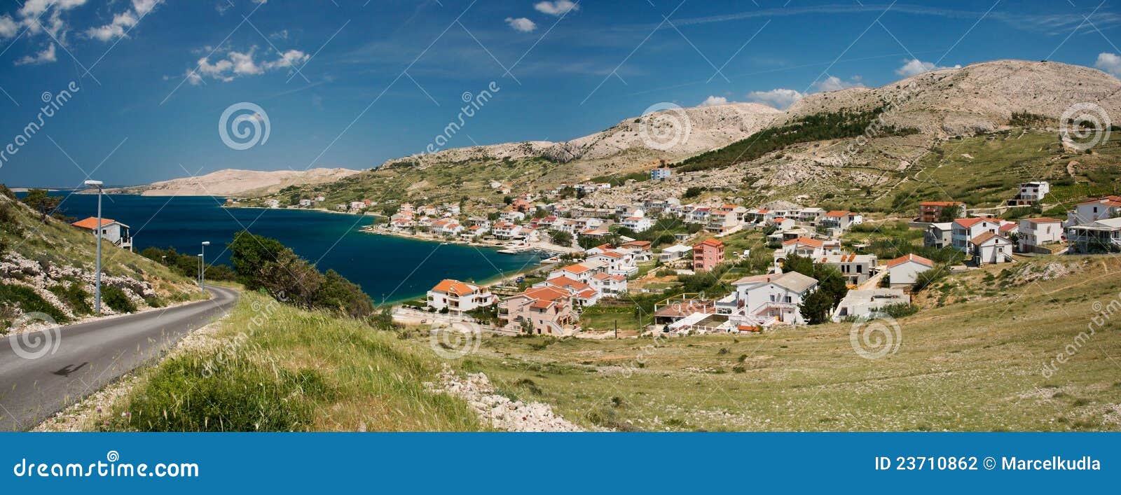 Village Metajna stock photo. Image of cloud, croatia - 23710862