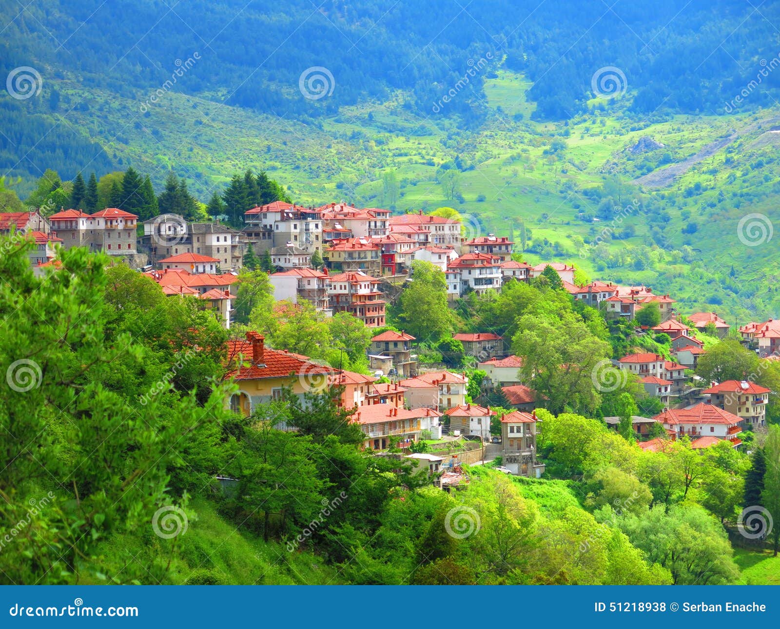 Village of Metsovo, Greece stock photo. Image of historic - 51218938