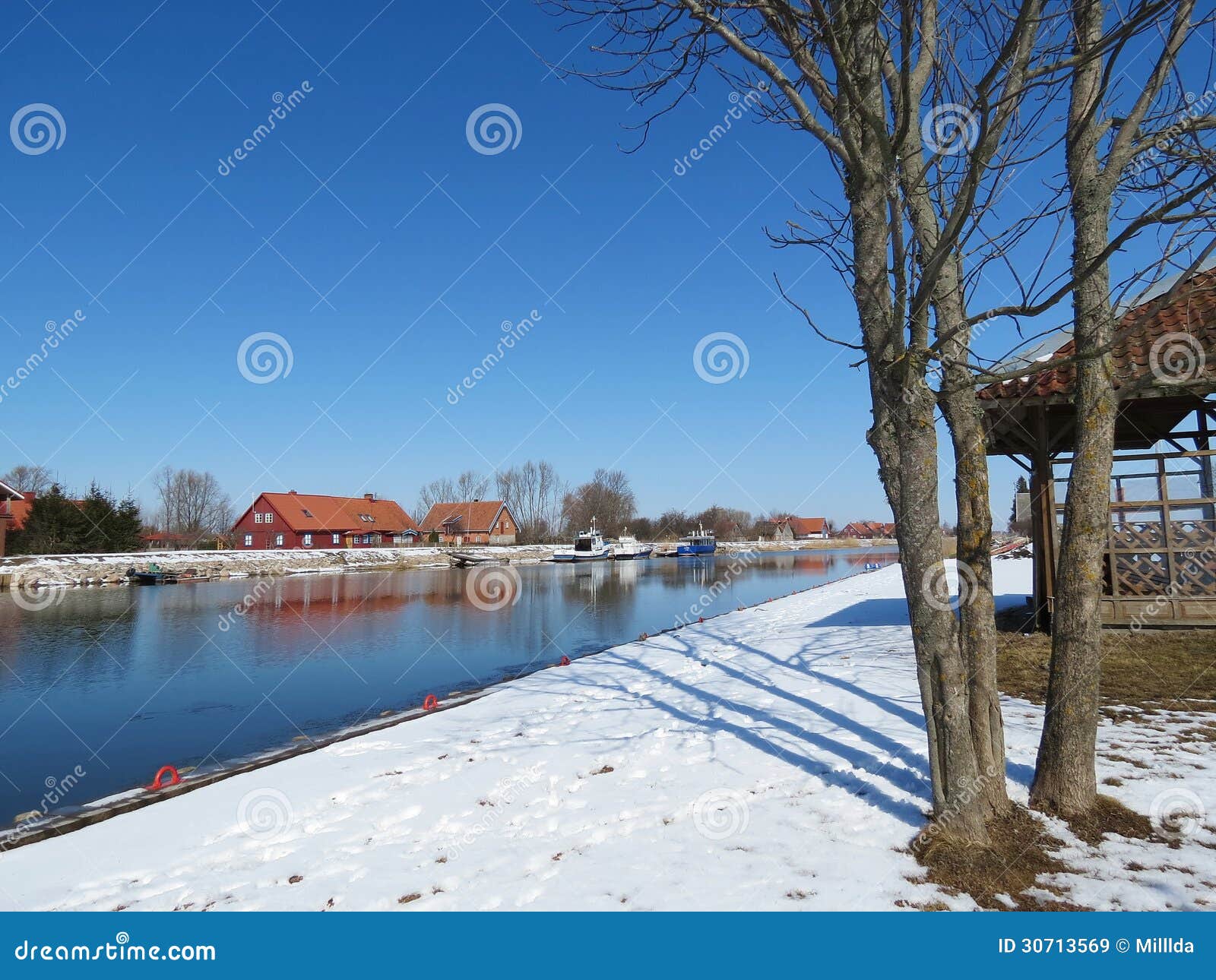 Village Minge, Lithuania stock image. Image of coast - 30713569
