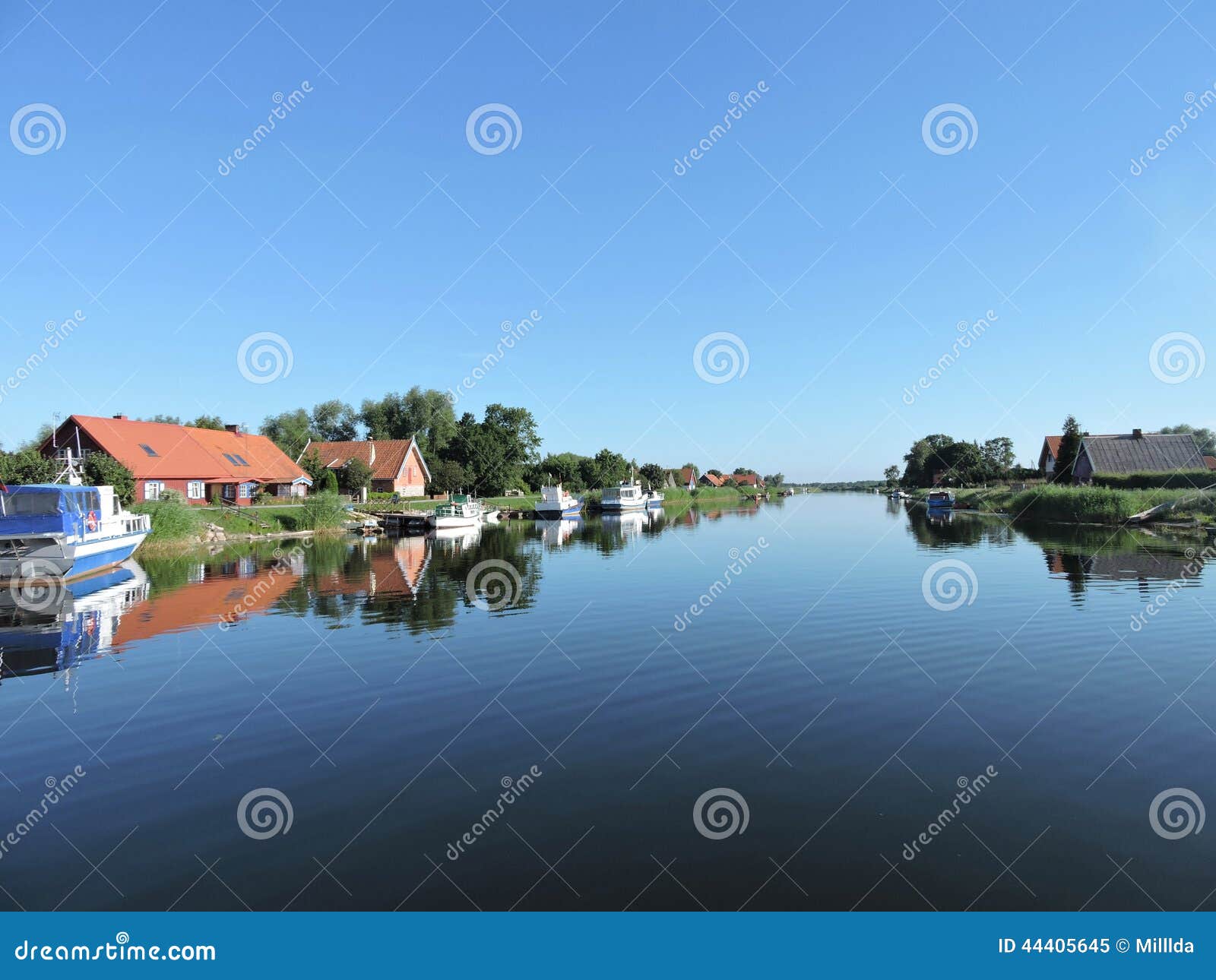 Village Minge, Lithuania stock image. Image of sunny - 44405645