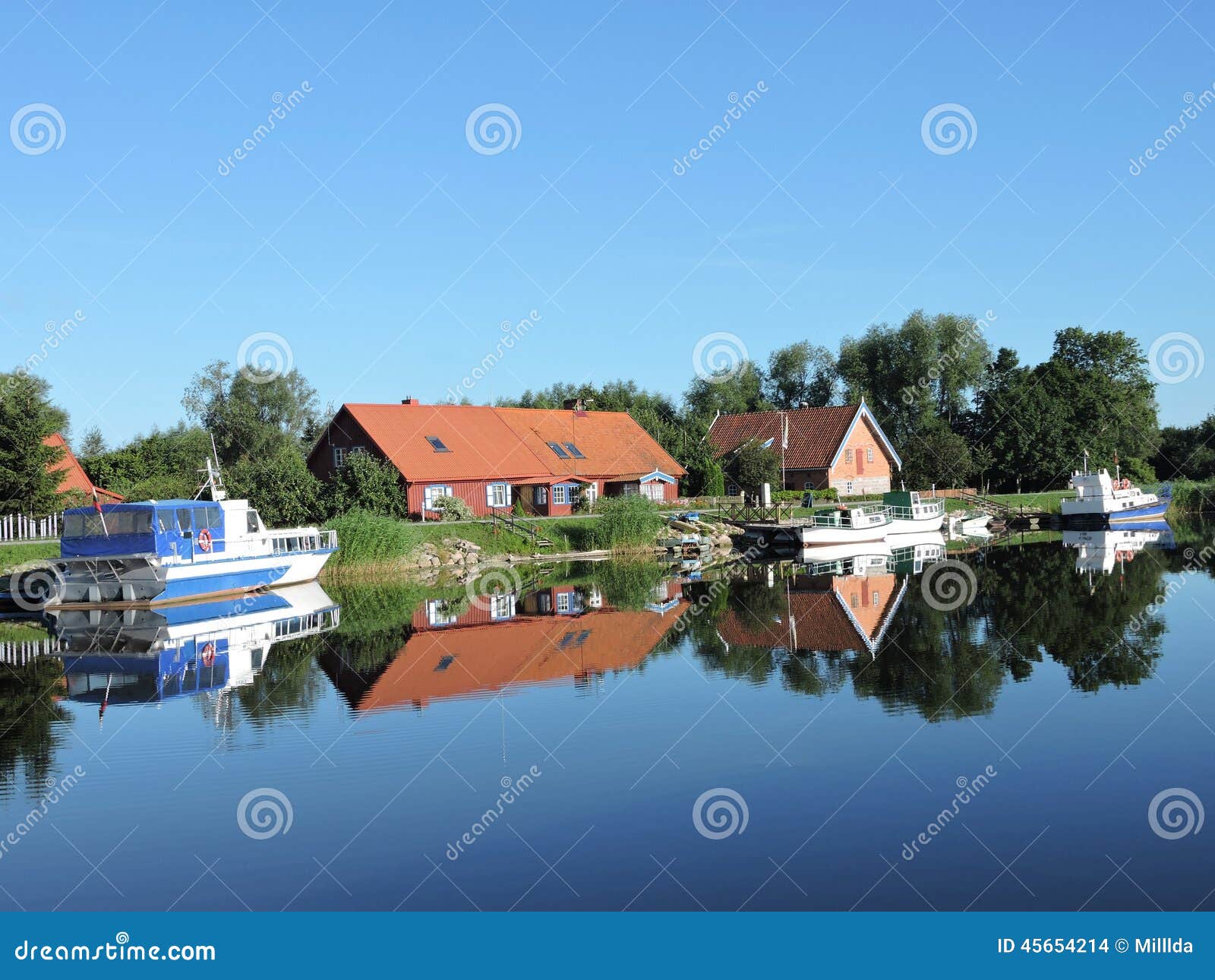 Village Minge, Lithuania stock photo. Image of resort - 45654214