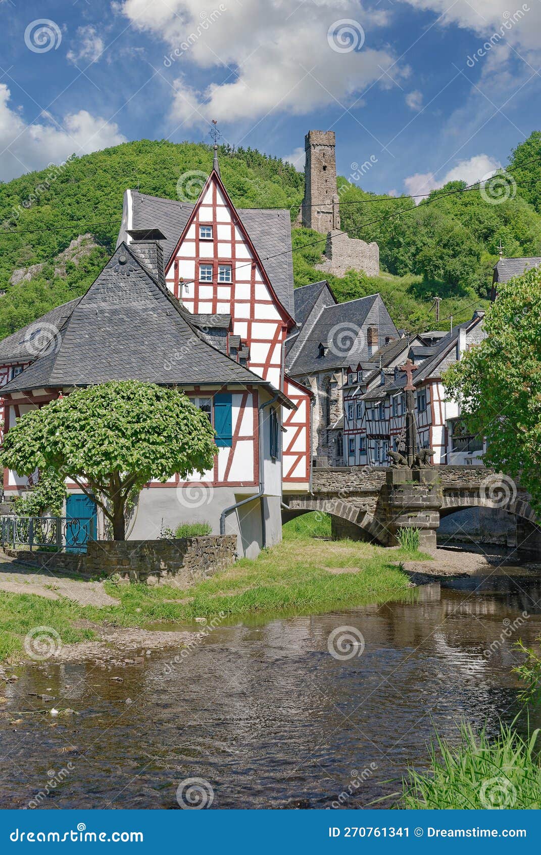 Village of Monreal,the Eifel,Germany Stock Image - Image of eifel ...