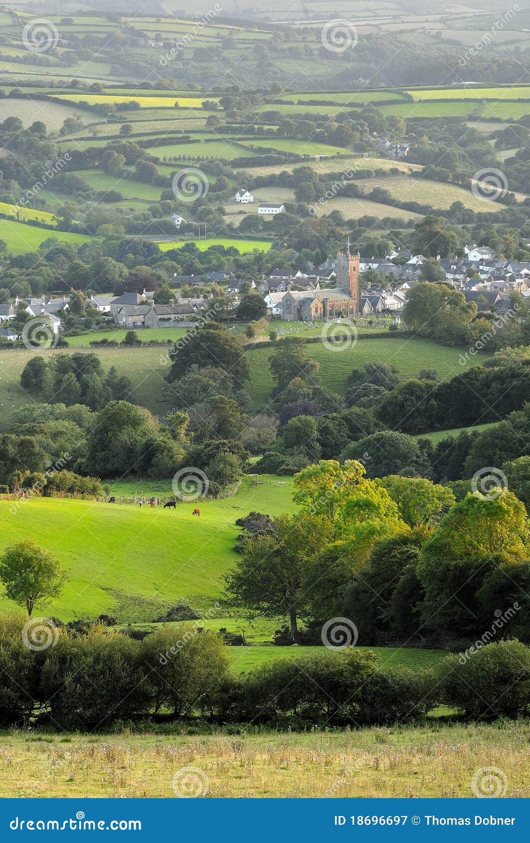 Village of Moretonhampstead Stock Image - Image of british, dartmoor ...