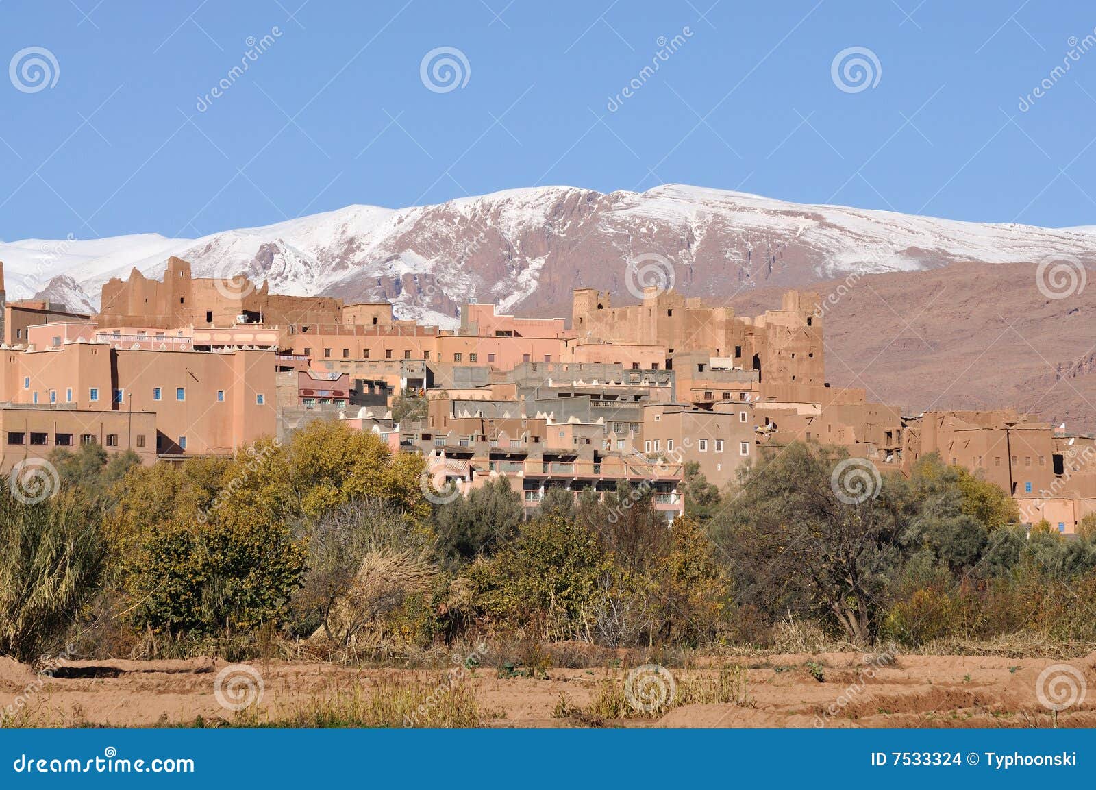 Village in Morocco stock photo. Image of outdoor, medina - 7533324