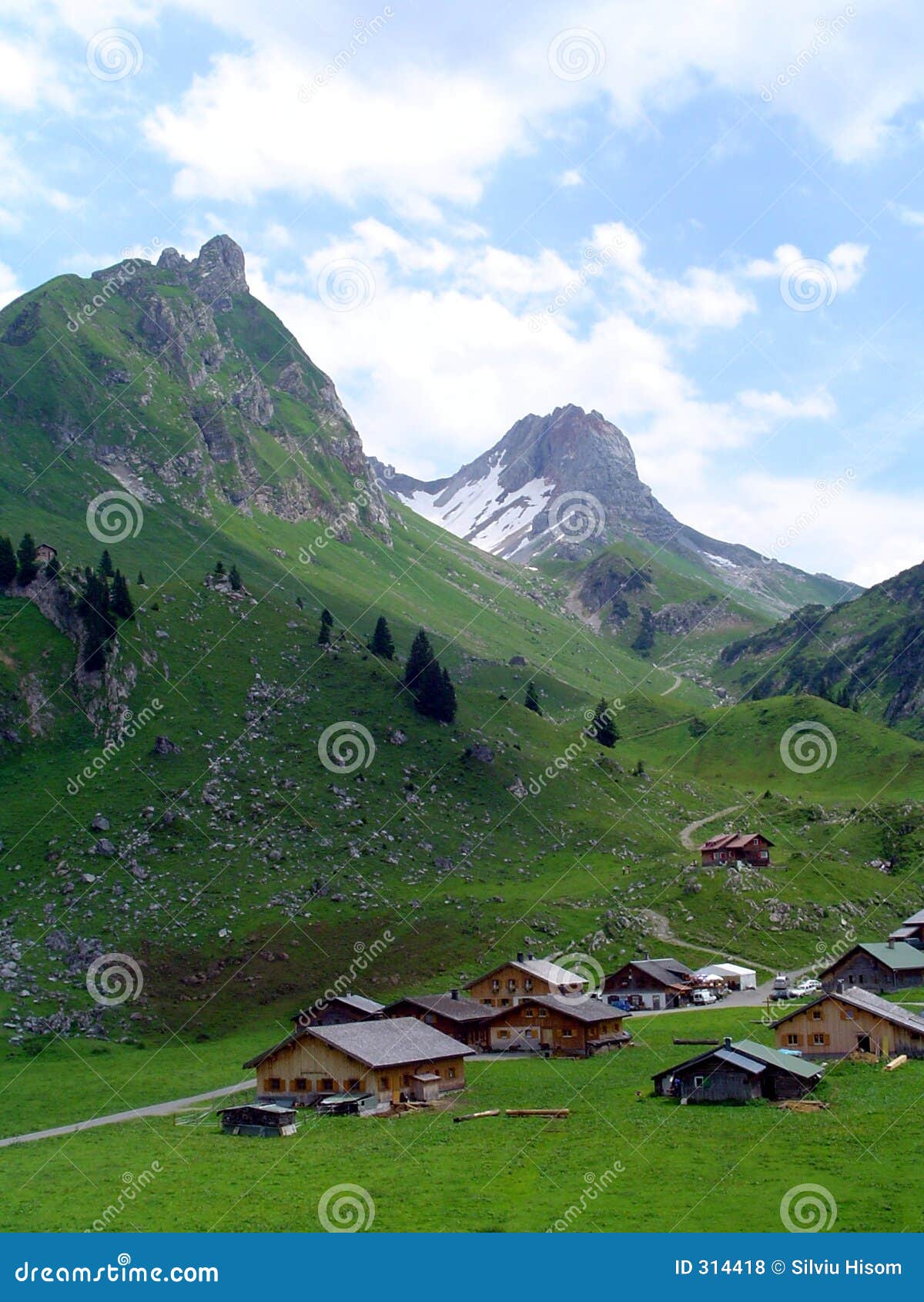 Village in the mountains stock photo. Image of summer, outdoor - 314418
