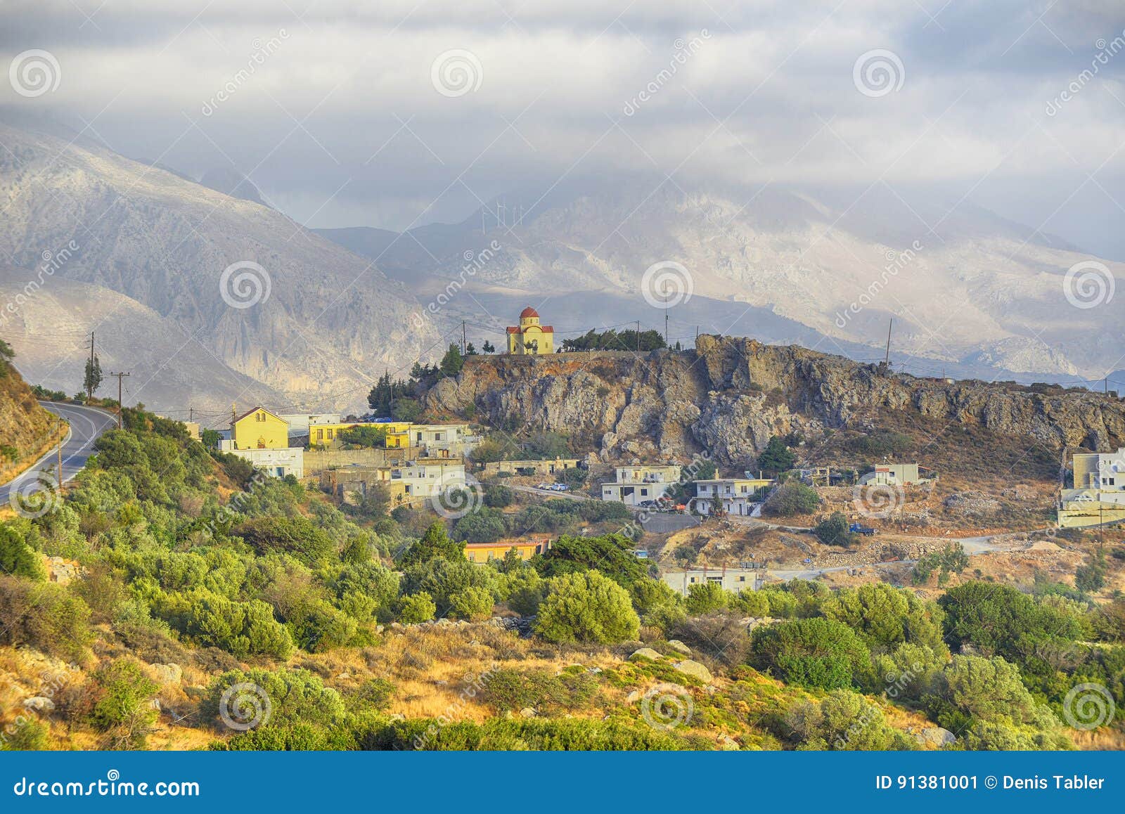 Village in mountains stock image. Image of town, cloud - 91381001