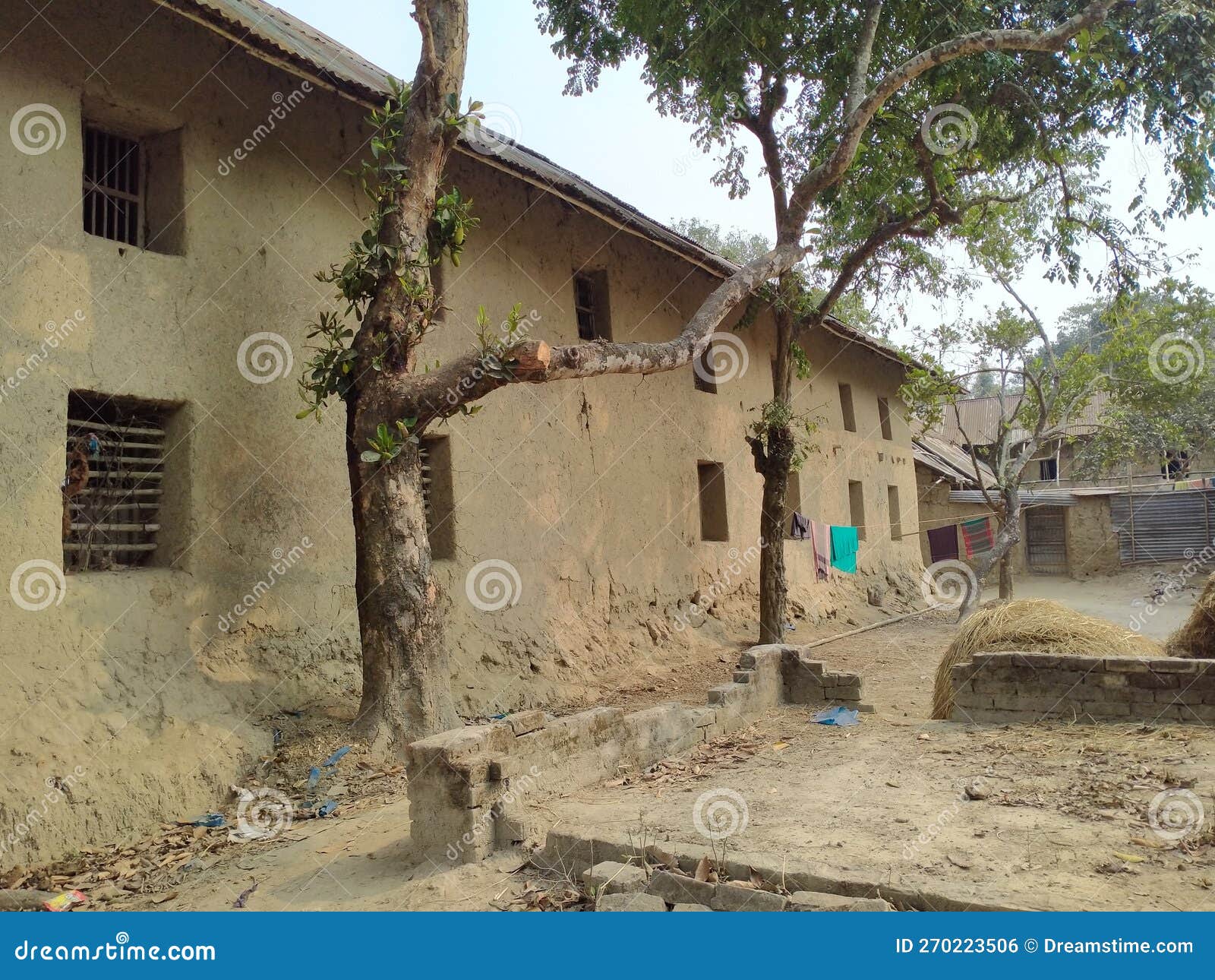A village mud house stock photo. Image of house, ruins - 270223506