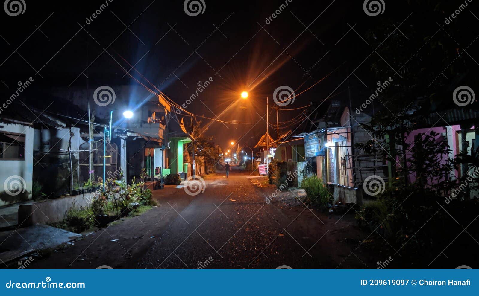 Village night sight stock image. Image of tropical, infrastructure ...