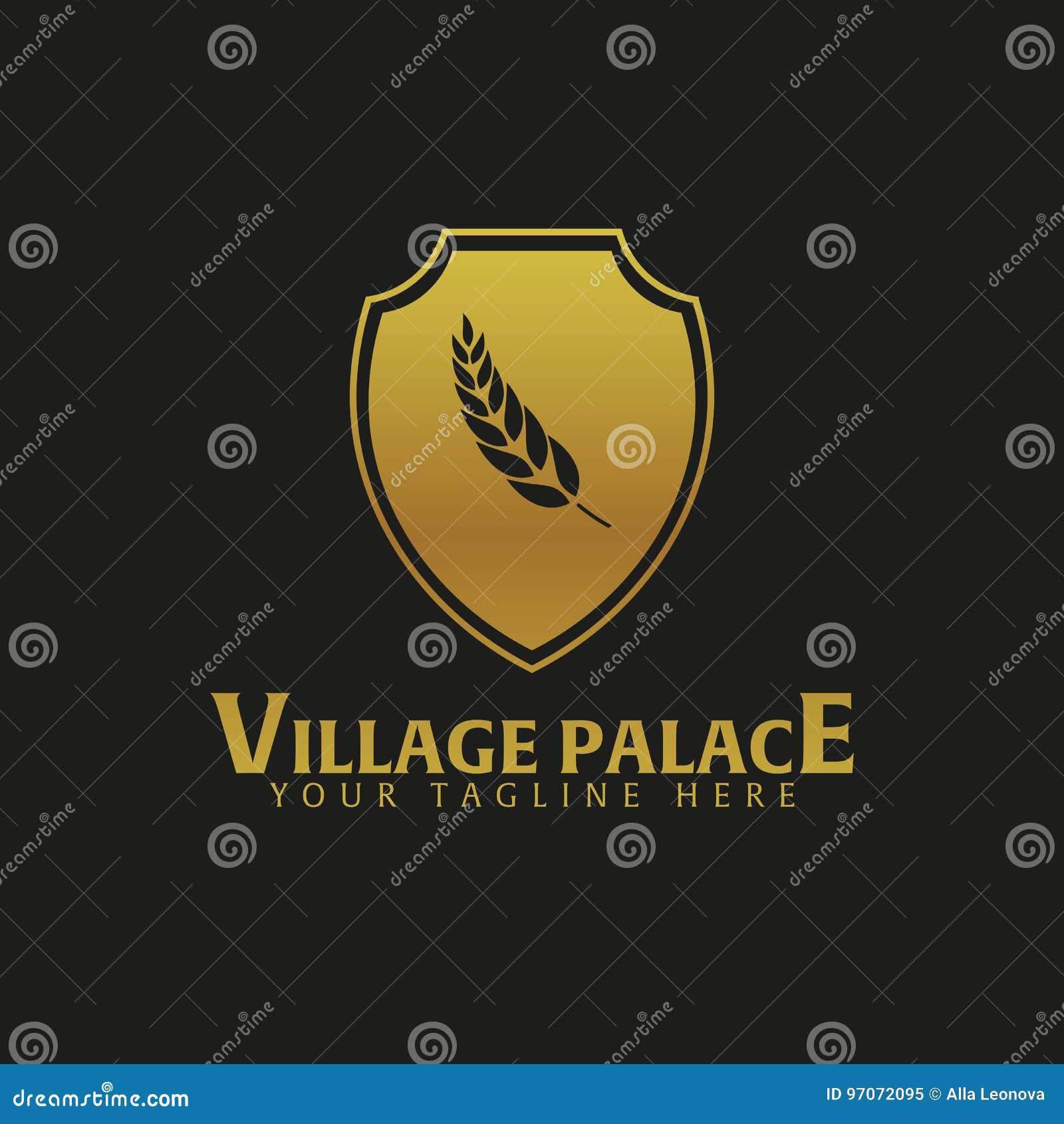 Village Palace Hotel Logo and Emblem. Vector Logo Illustration. Stock ...