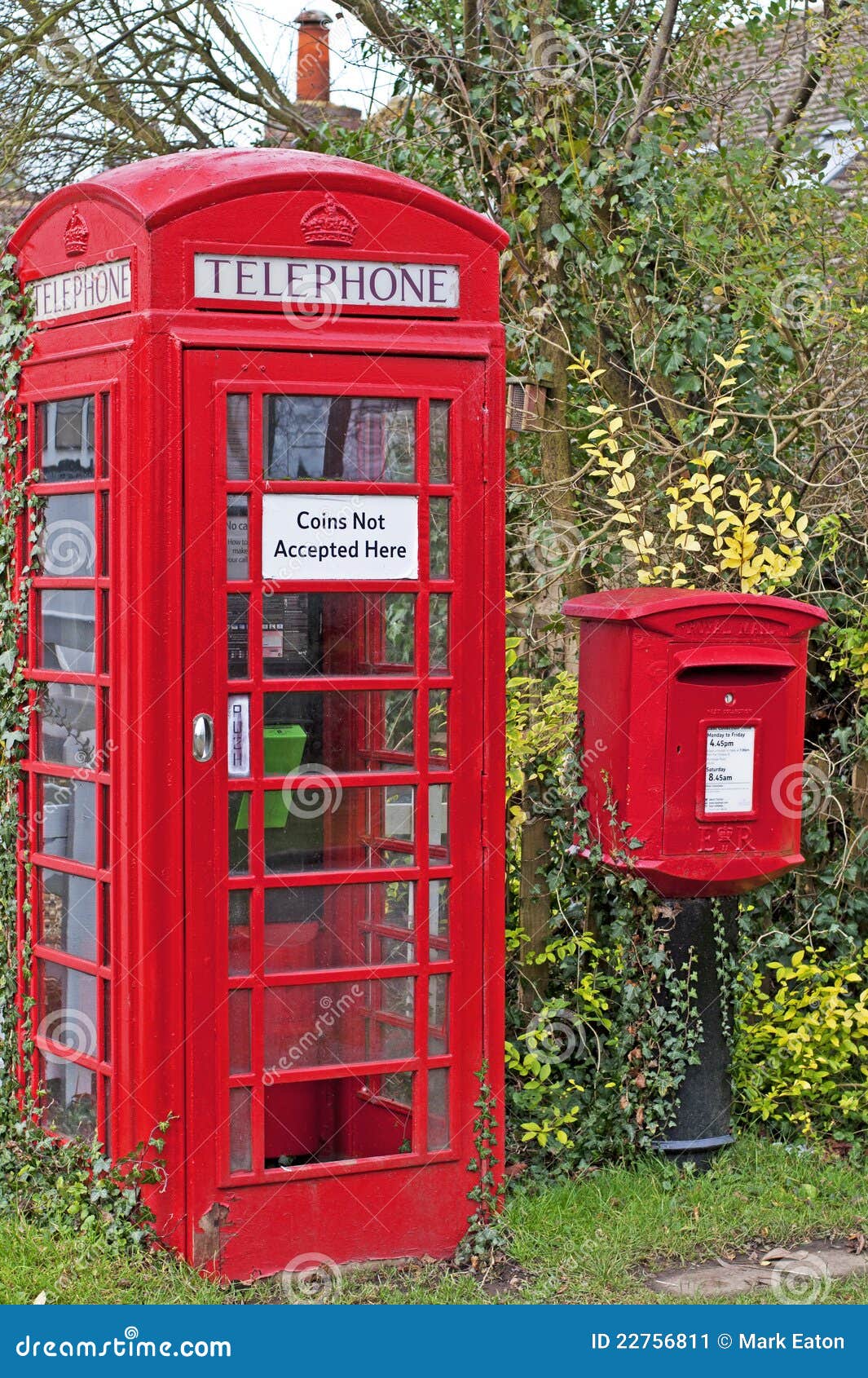 Bright Red Postbox Stock Photography | CartoonDealer.com #122409224