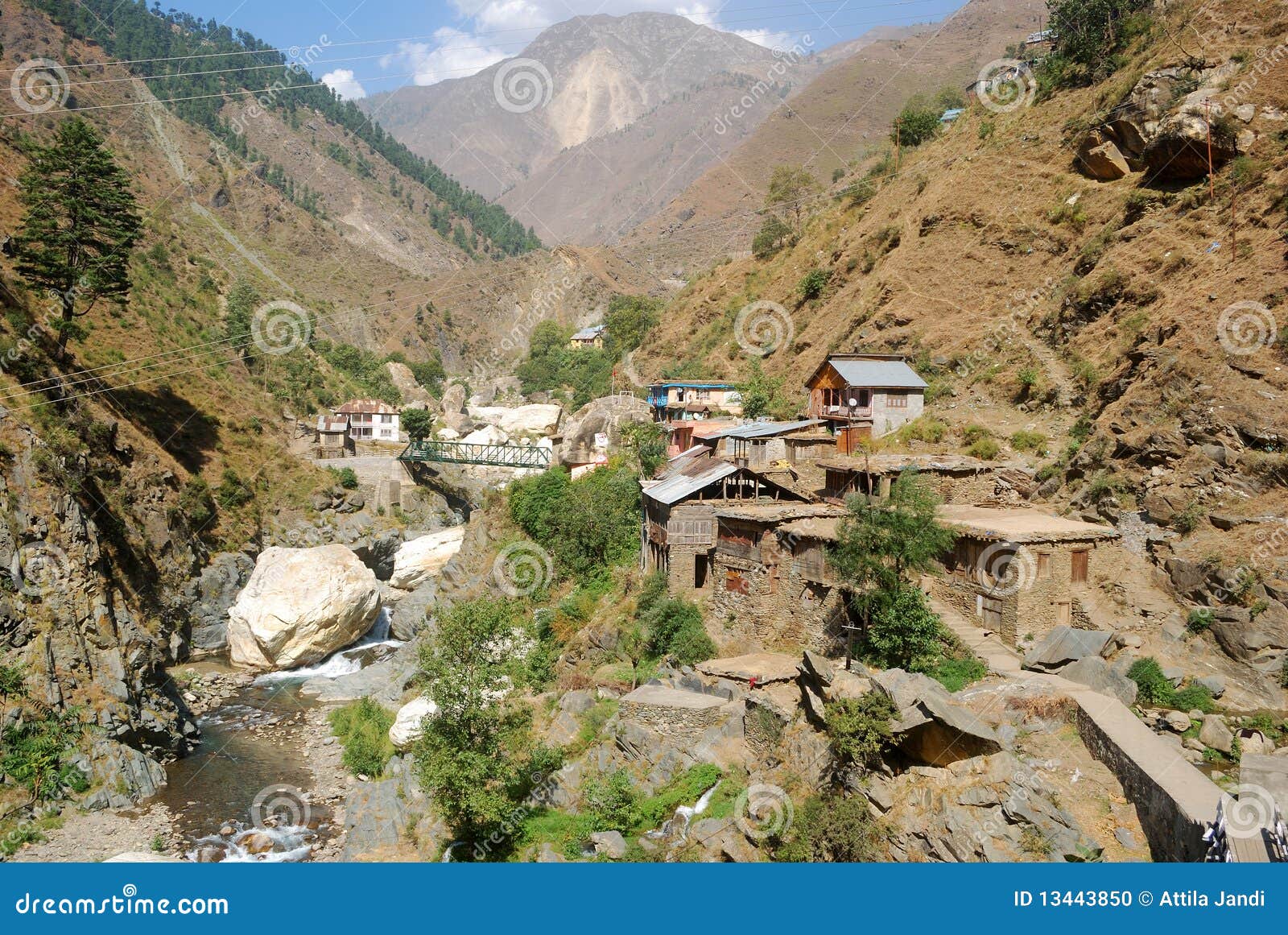 Village, Ramsu, Jammu, Inde Photo stock - Image du kashmir, touriste ...