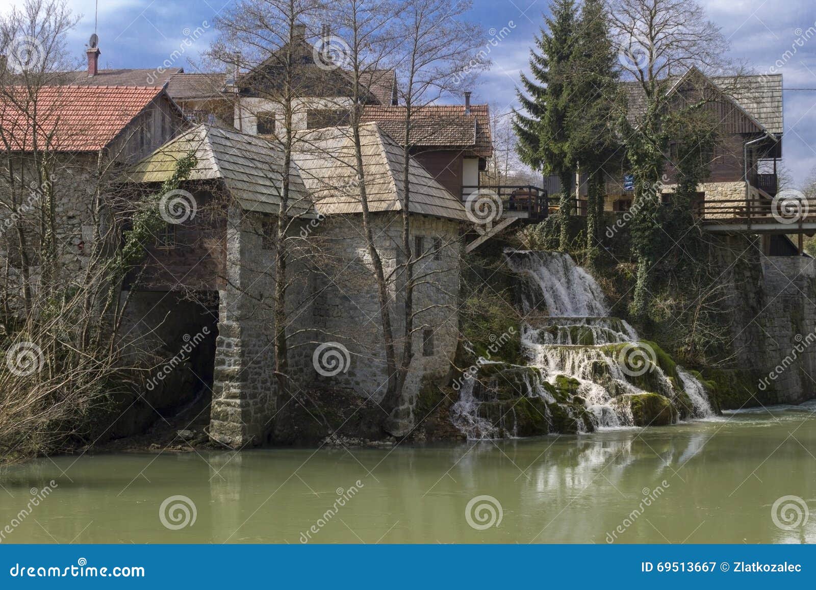 Village of Rastoke stock image. Image of beautiful, plitvice - 69513667