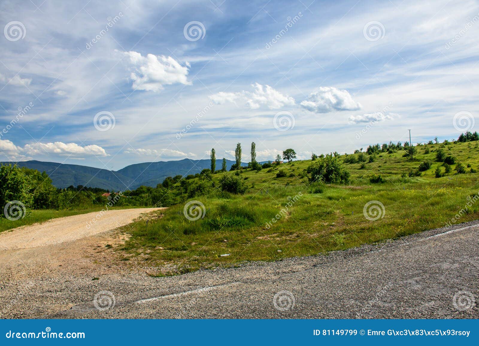 Village road stock image. Image of countryside, field - 81149799