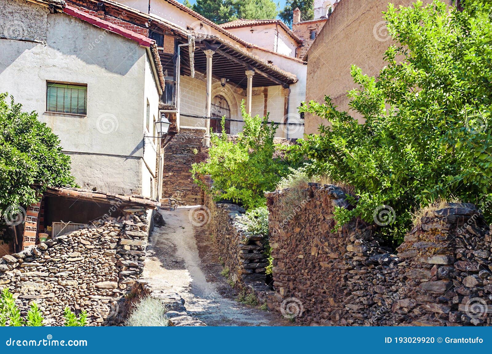 Robledillo de Gata stock photo. Image of caceres, color - 193029920