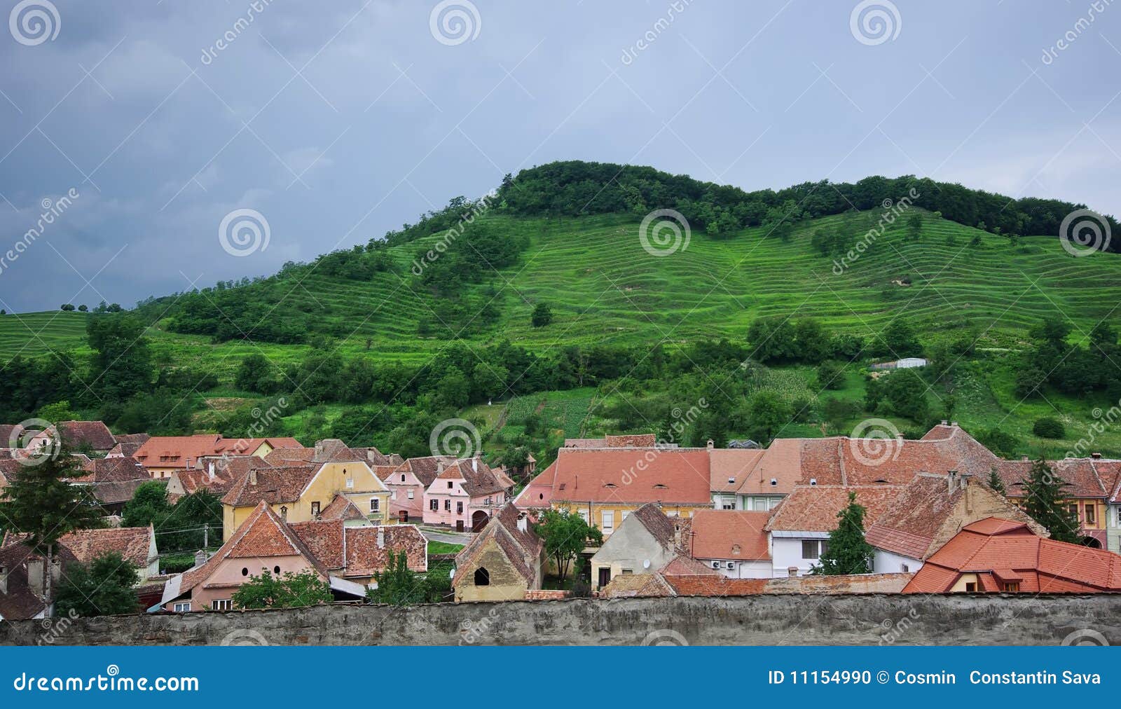 Village scene stock photo. Image of heritage, buildings - 11154990