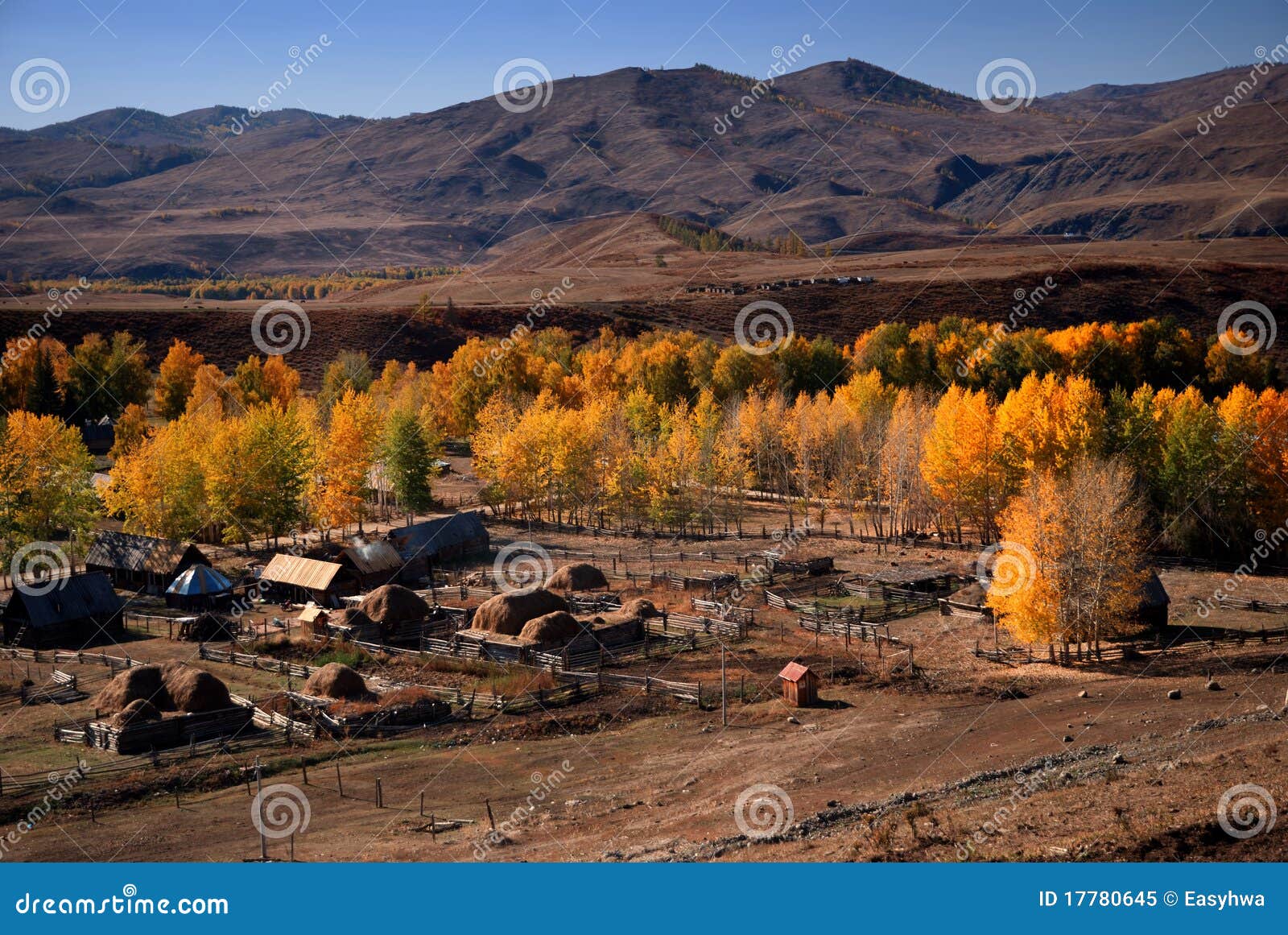 Village in Sinkiang stock image. Image of cultures, houses - 17780645